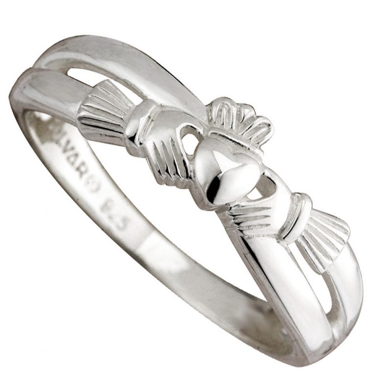 Claddagh Kiss Sterling Silver Ring - Ladies View Shop Cafe Gifts ...